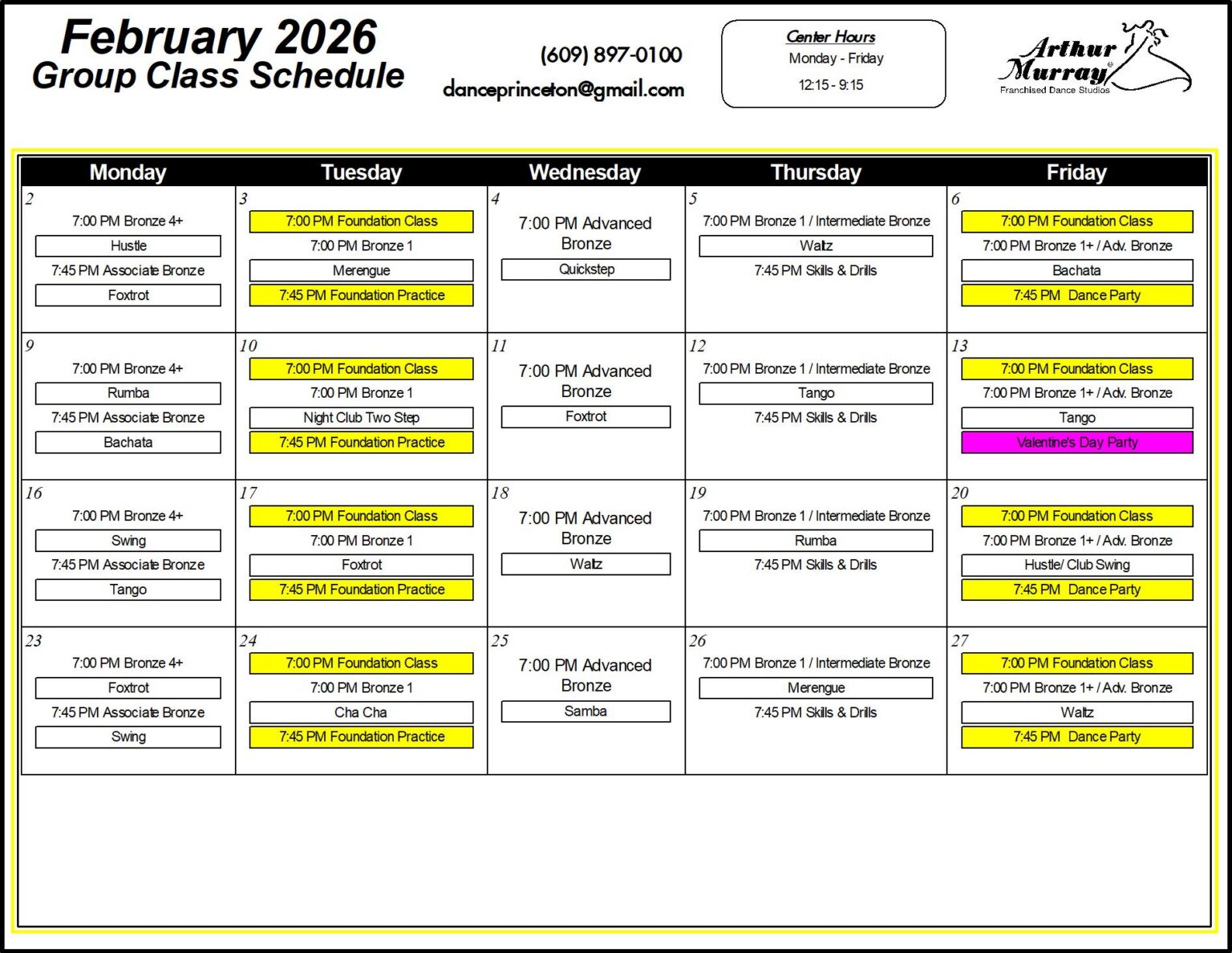 Dance Programs at Arthur Murray Princeton - Basics & Advanced